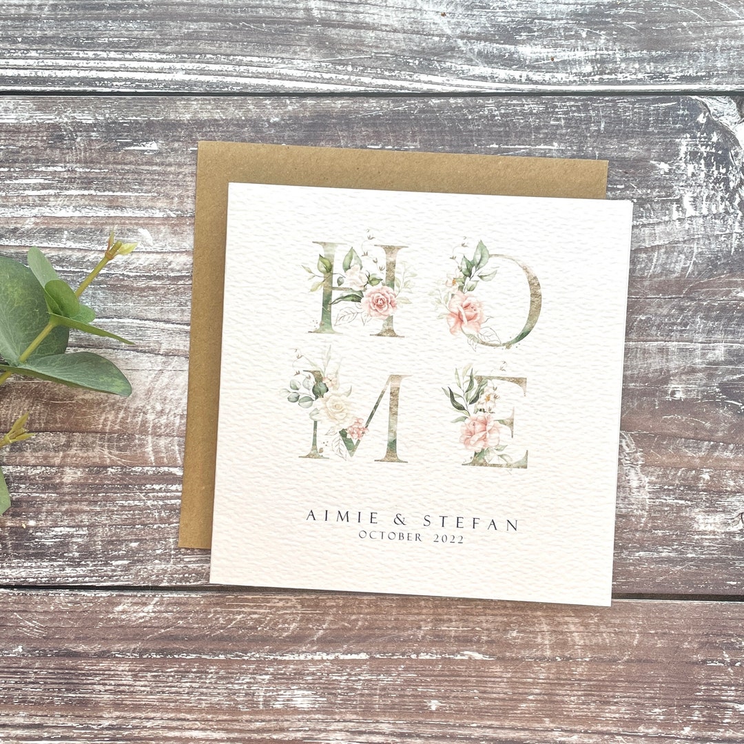 Personalised New Home Card, First Home Card, Congratulations on Your ...