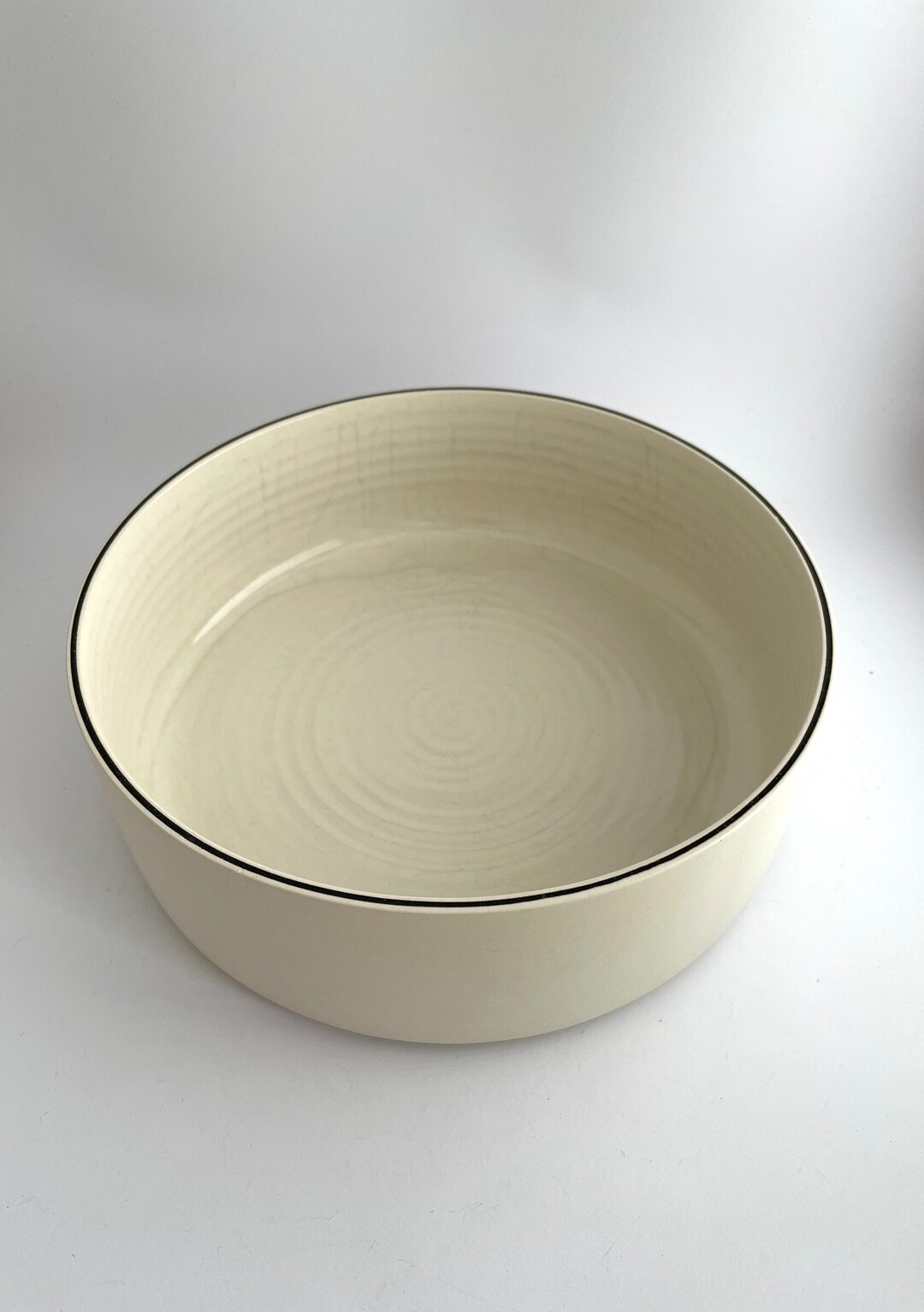 Vintage Italian Stoneware Serving Bowl - Gresline Ambrogio Pozzi, 1970s ...