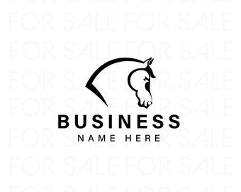 Custom Equestrian Logo - Horse Head Logo - Equine - Custom Horse Logo ...