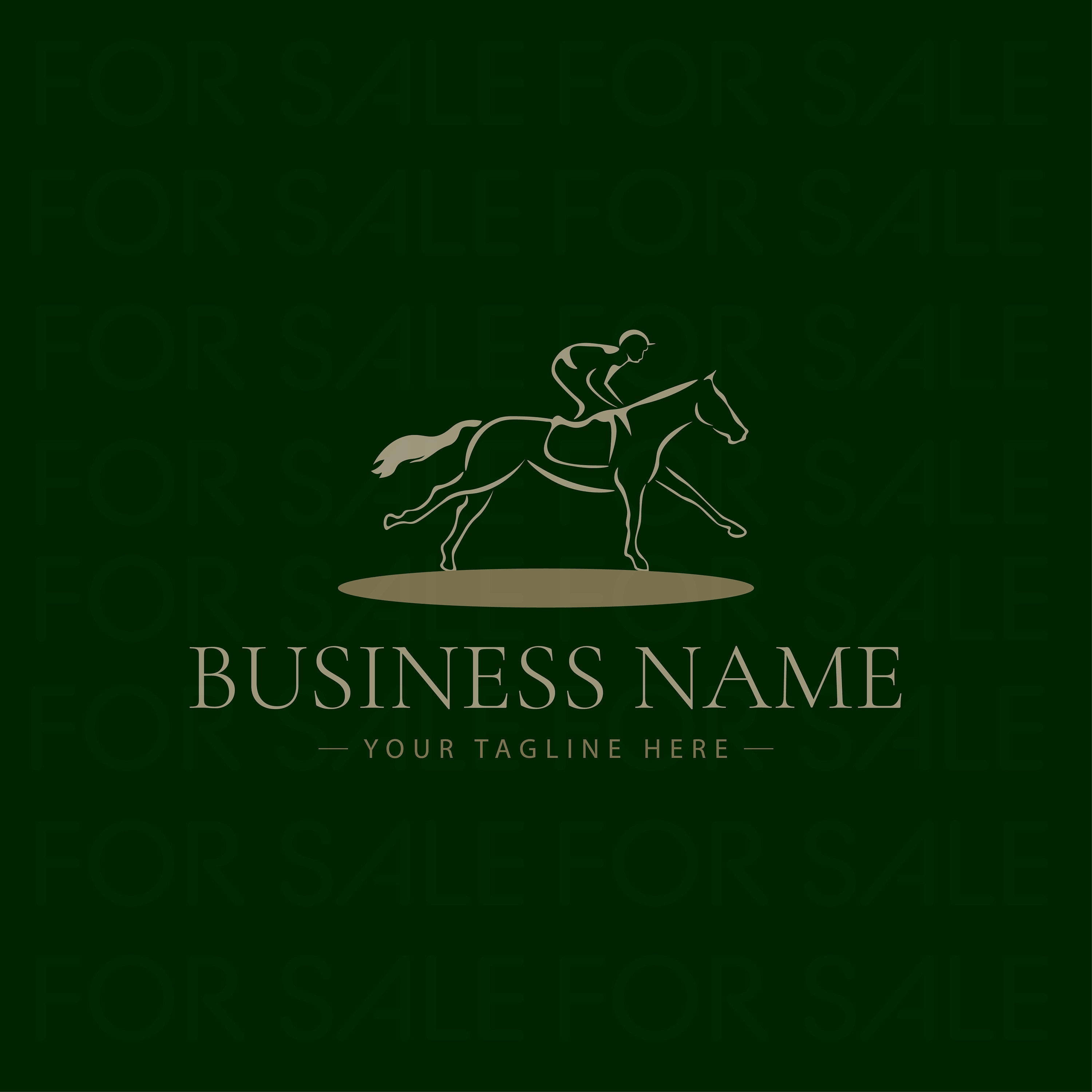 Custom Equestrian Logo Design - Jockey Logo - Racehorse Logo - Equine ...