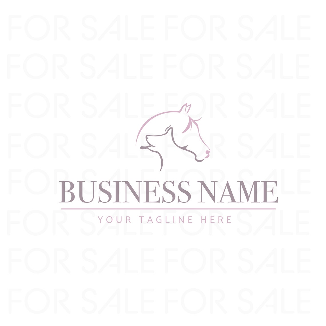 Custom Veterinary Logo - Custom Animal Logo - Equine - Custom Canine ...