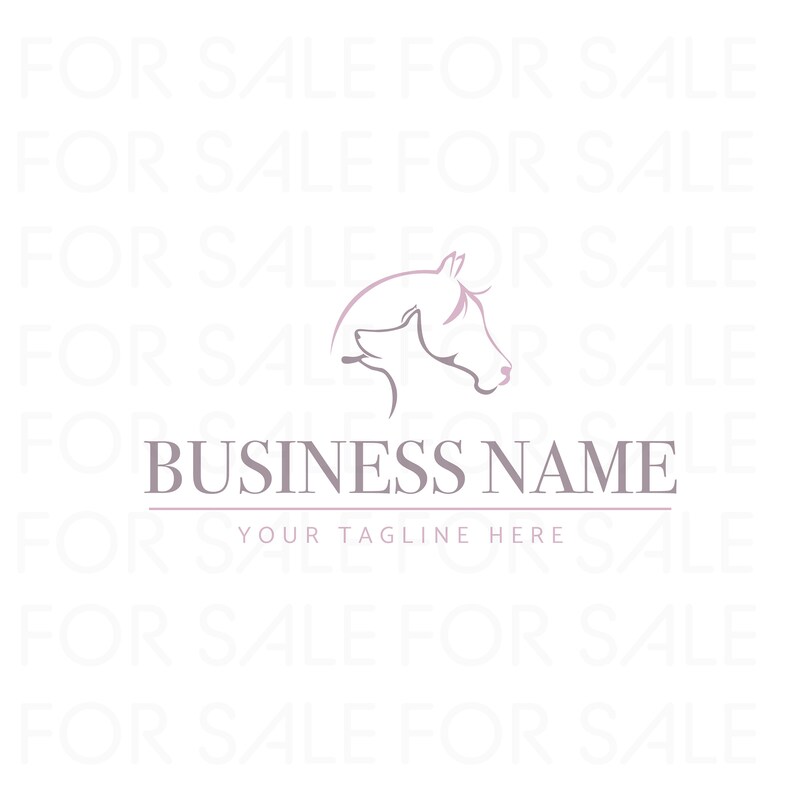 Custom Veterinary Logo Design - Equine & Canine (digital Product) - Etsy
