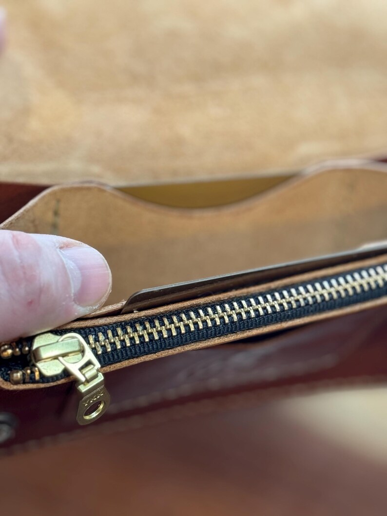 Handmade Full Grain Biker, Trucker, Chain, Leather Wallet - Etsy