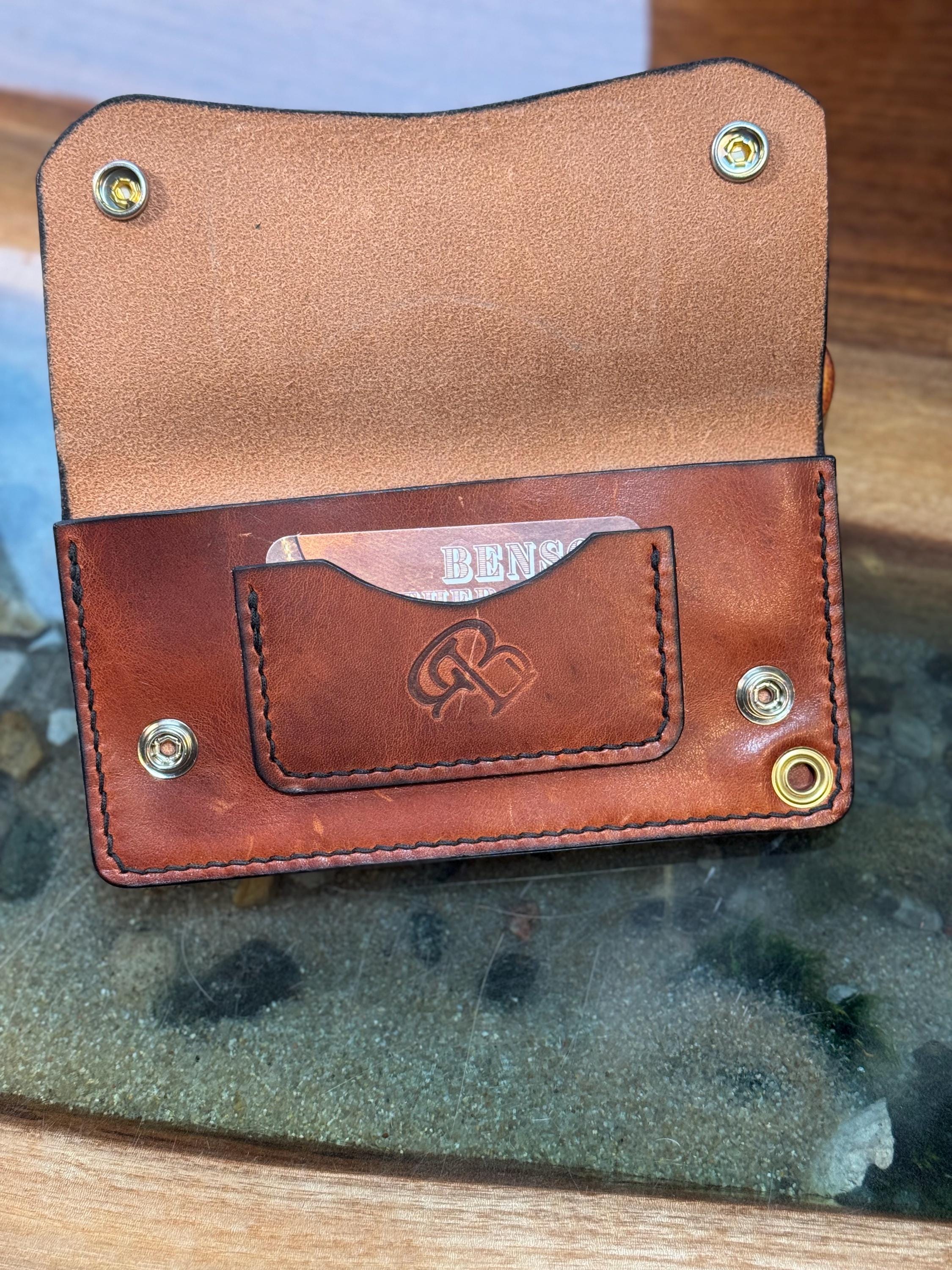 Handmade Full Grain Biker, Trucker, Chain, Leather Wallet - Etsy