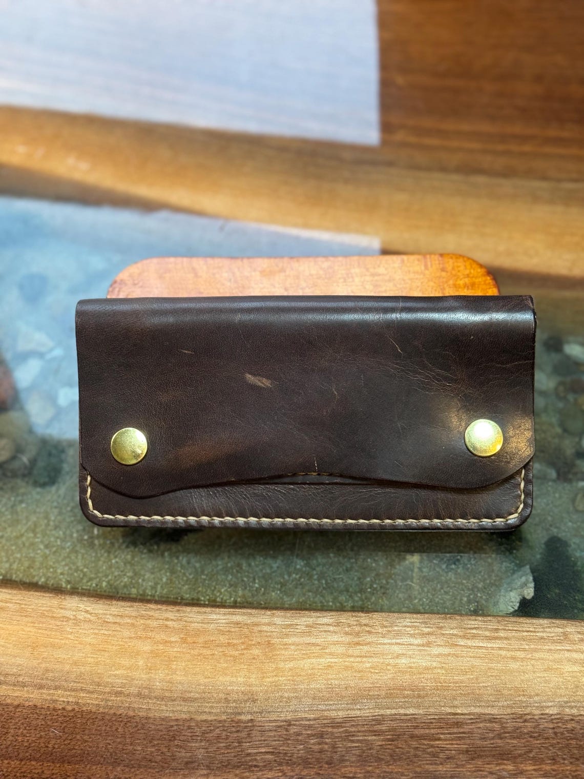 Handmade Full Grain Biker, Trucker, Chain, Leather Wallet - Etsy