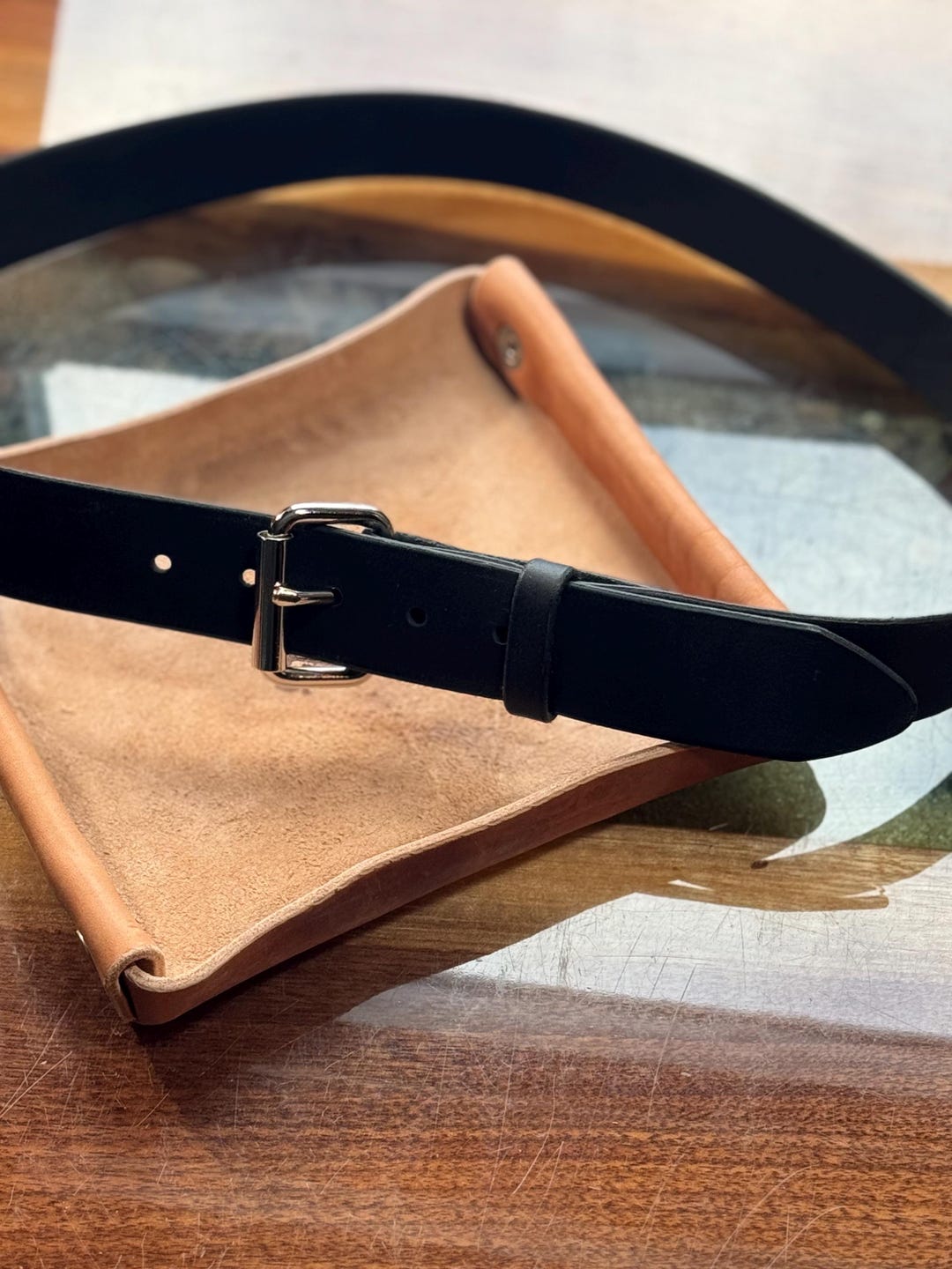 Black Full Grain Leather Belt - Amish Belt - Etsy