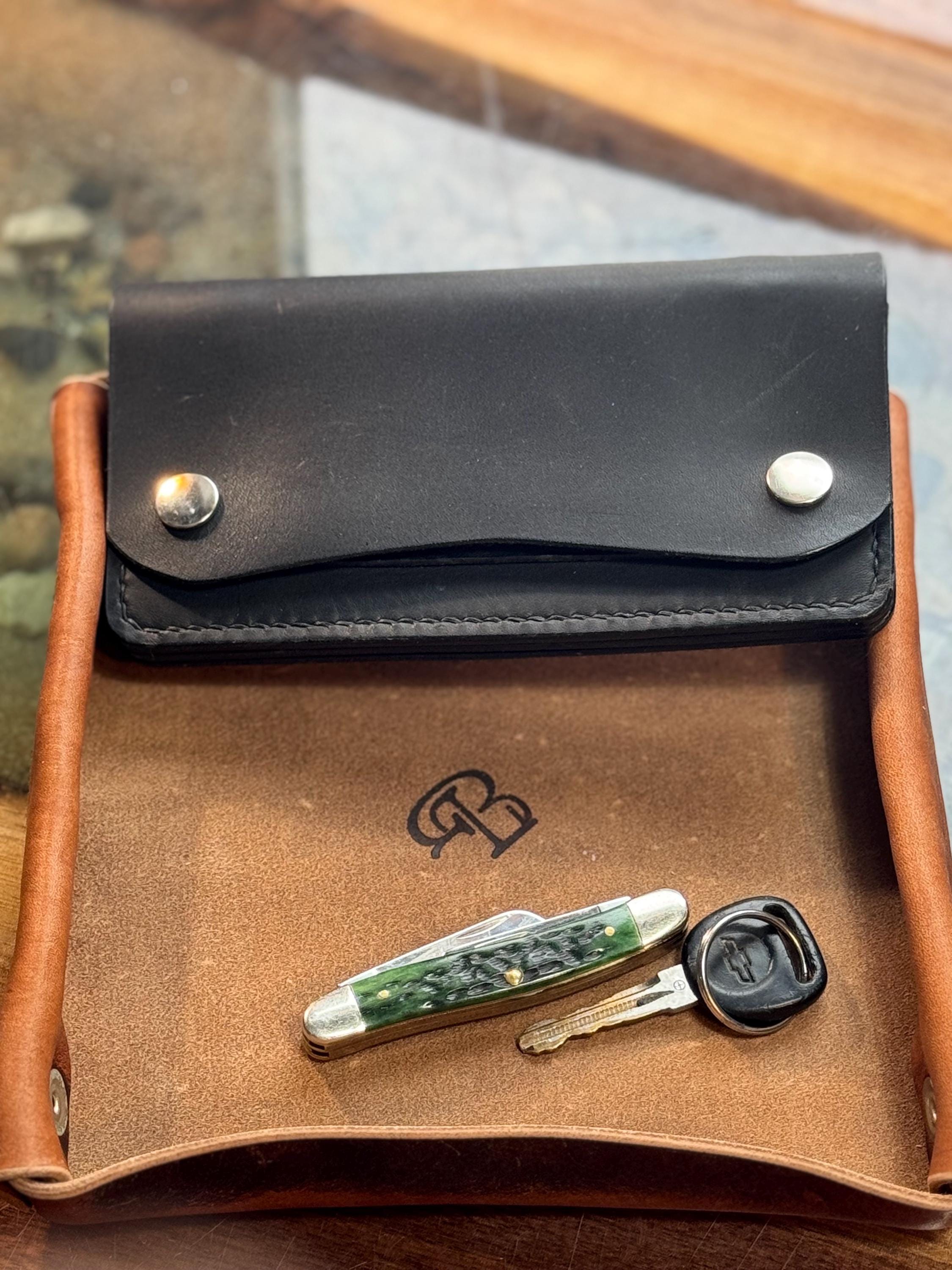 Handmade Full Grain Biker, Trucker, Chain, Leather Wallet - Etsy