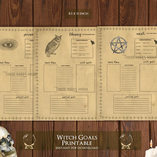 Witch Planner - Etsy