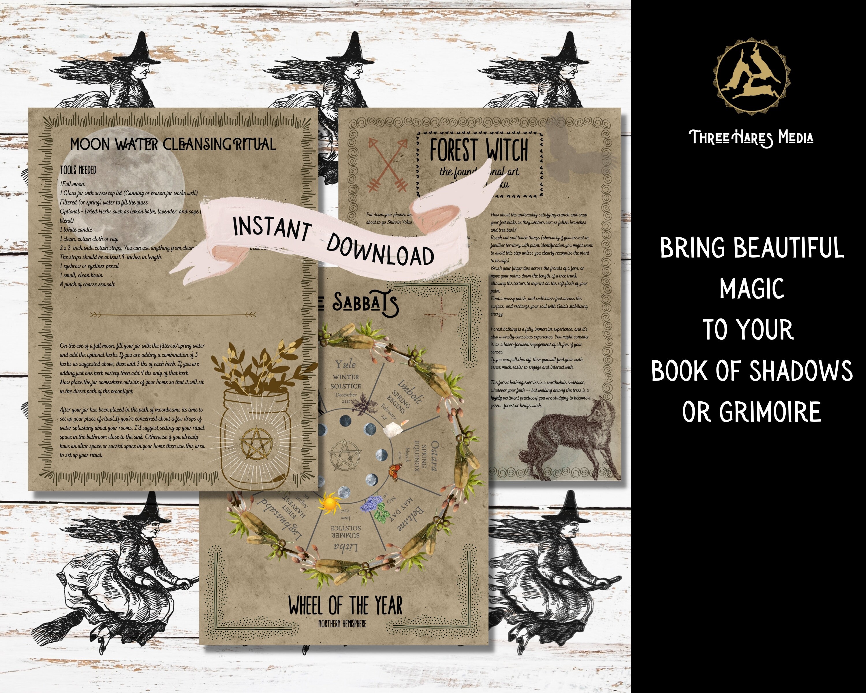 Beginner Witch Printable Grimoire Pages - Etsy