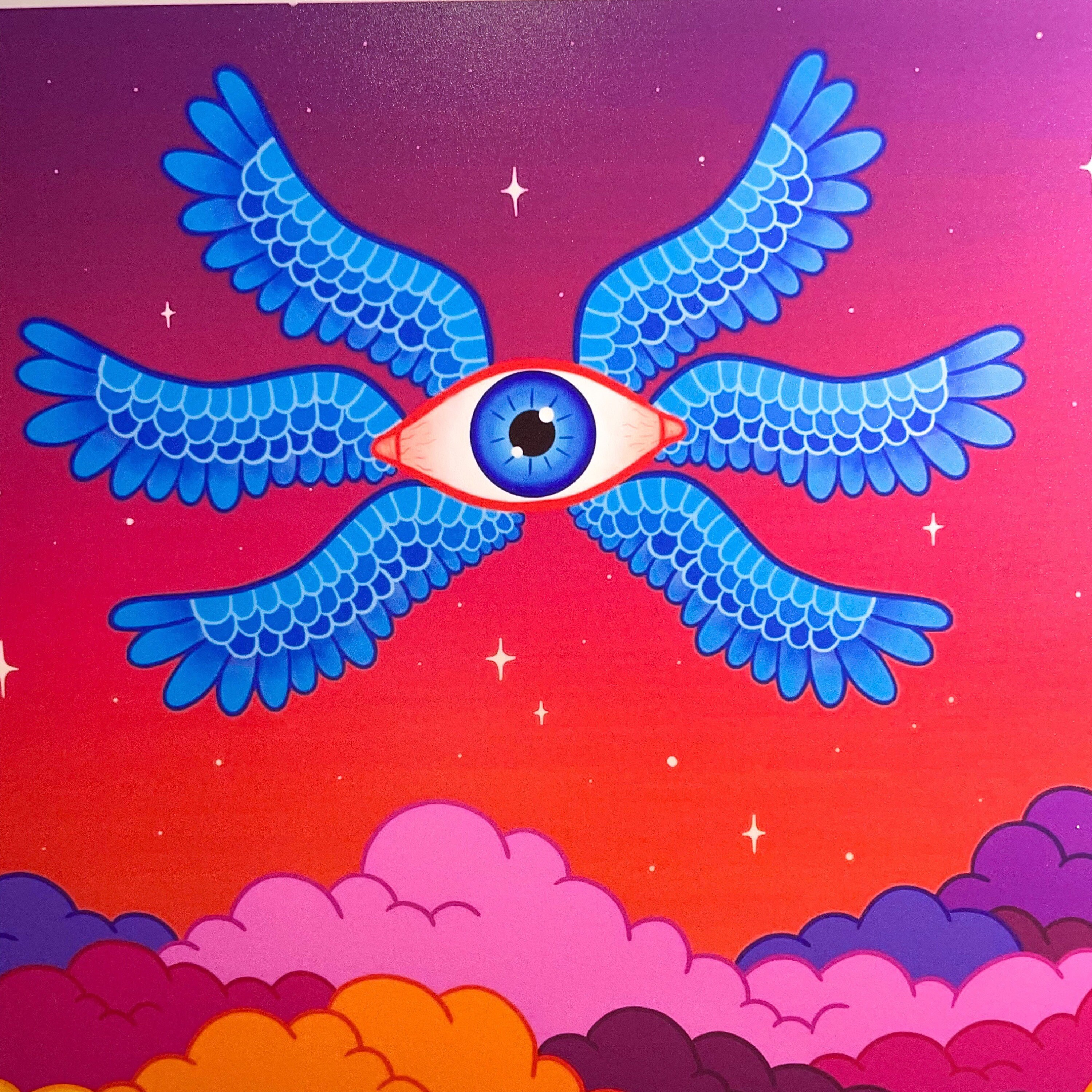 Biblical Angel / Psychedelic Digital Art Print - Etsy