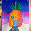 Trippy Skies/ Posca Pen Drawing on Canvas Board - Etsy