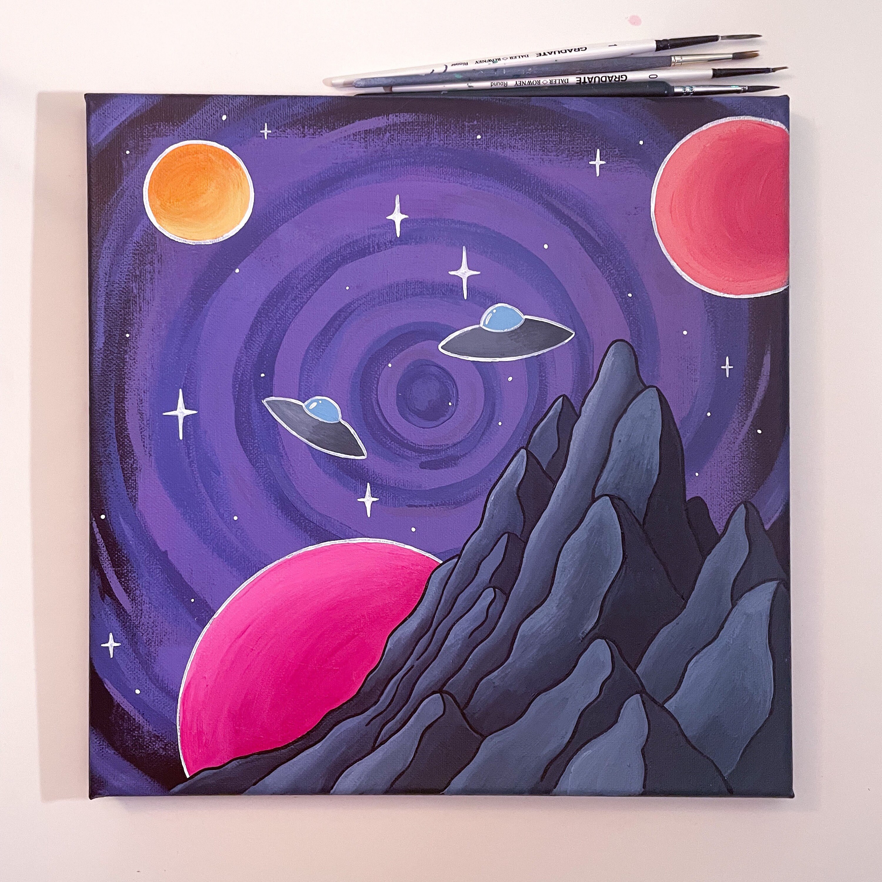 Easy Space Paintings