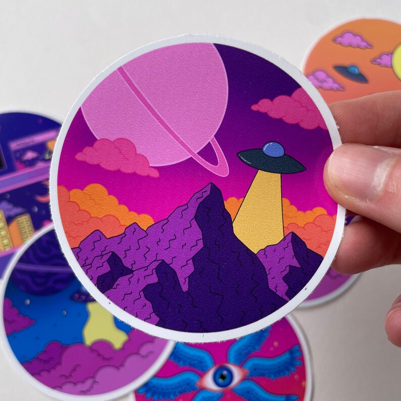 Lofi Trippy Sticker Pack - Etsy