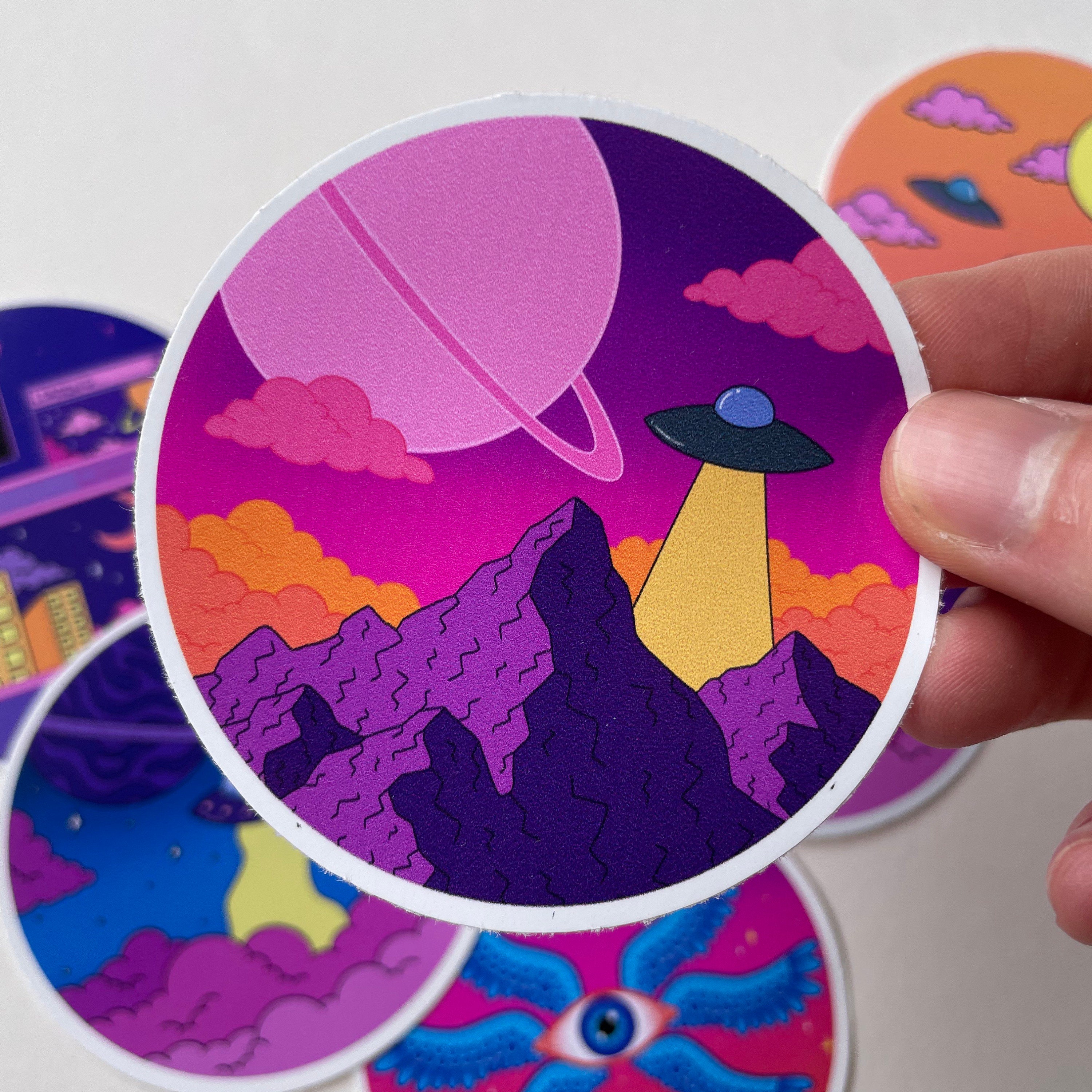Lofi Trippy Sticker Pack - Etsy