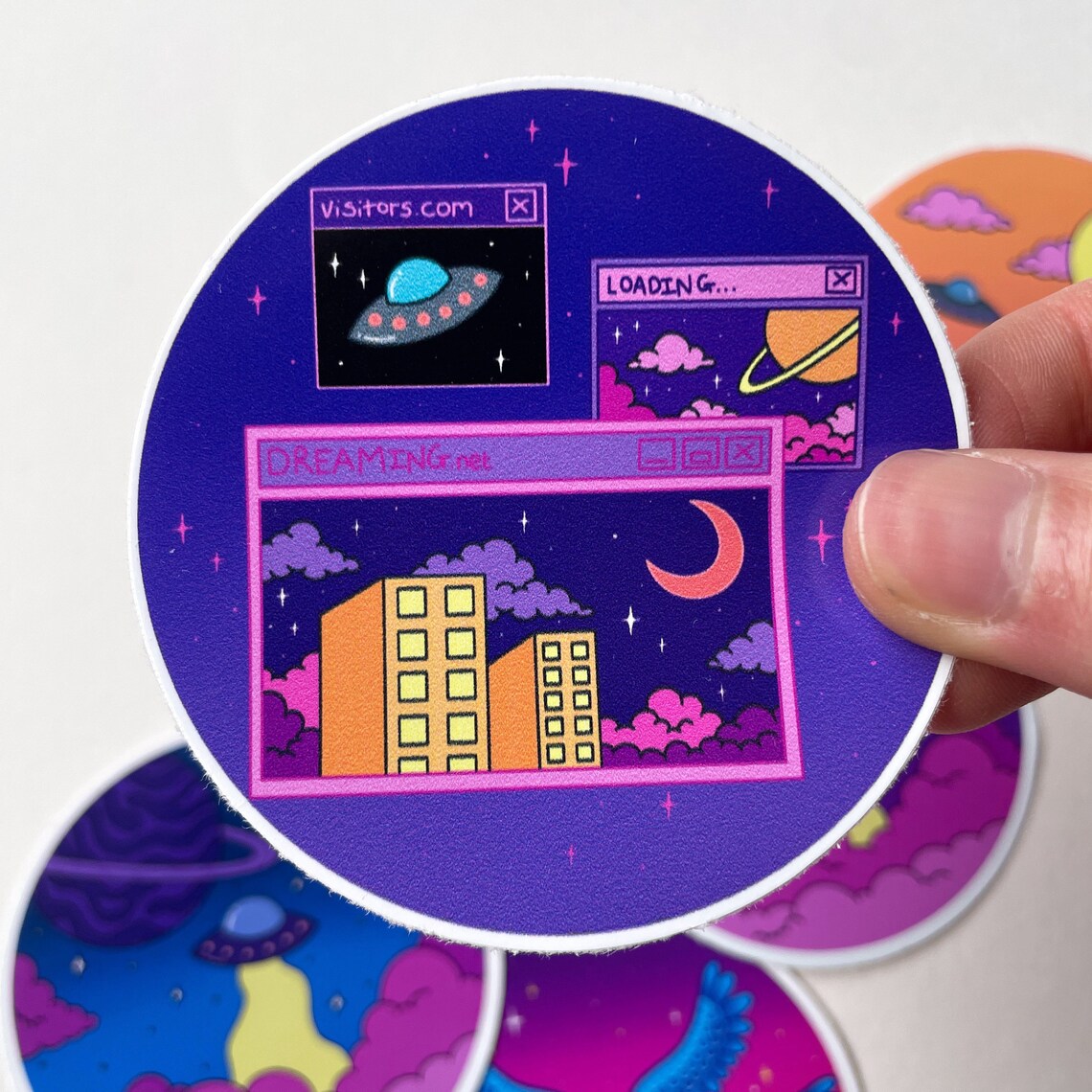 Lofi Trippy Sticker Pack - Etsy