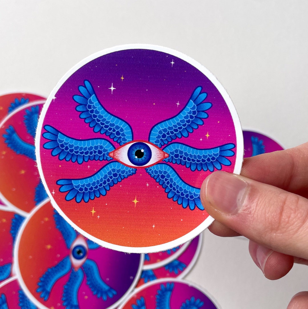 Biblically Accurate Angel Sticker /trippy Sticker - Etsy