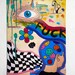 Trippy Skies/ Posca Pen Drawing on Canvas Board - Etsy