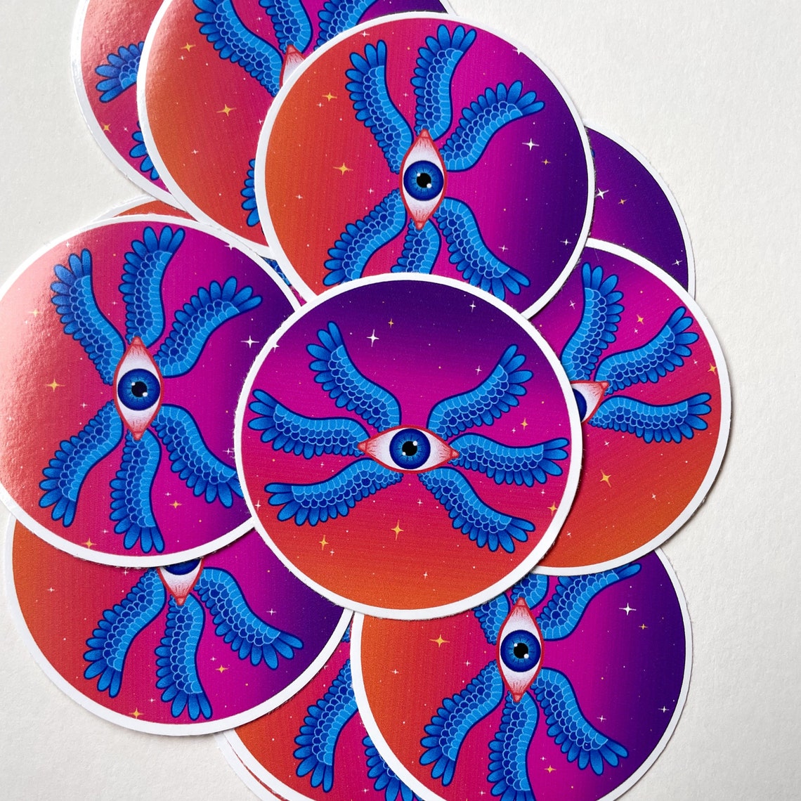 Biblically Accurate Angel Sticker /trippy Sticker - Etsy