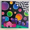 House by the Road/ Trippy Posca Pen Landscape Illustration - Etsy