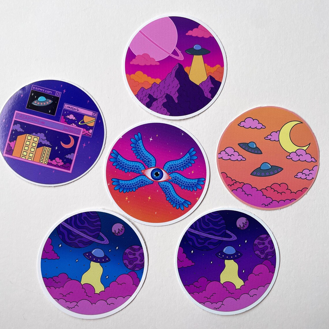 Lofi Trippy Sticker Pack - Etsy