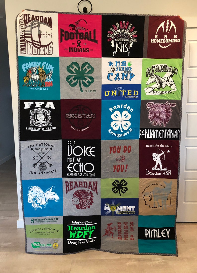 Custom T-shirt Quilt - Etsy