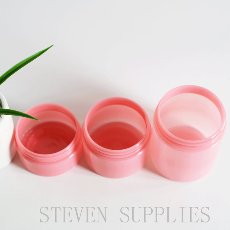100g 150g 200g 250g Pink Plastic Cream Jars 1200pcs Cosmetic - Etsy