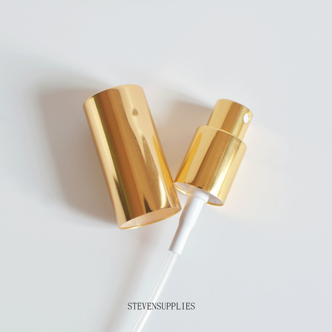 18/410 Dark Gold/ Light Gold Spray Pump Tops With Covers - Etsy