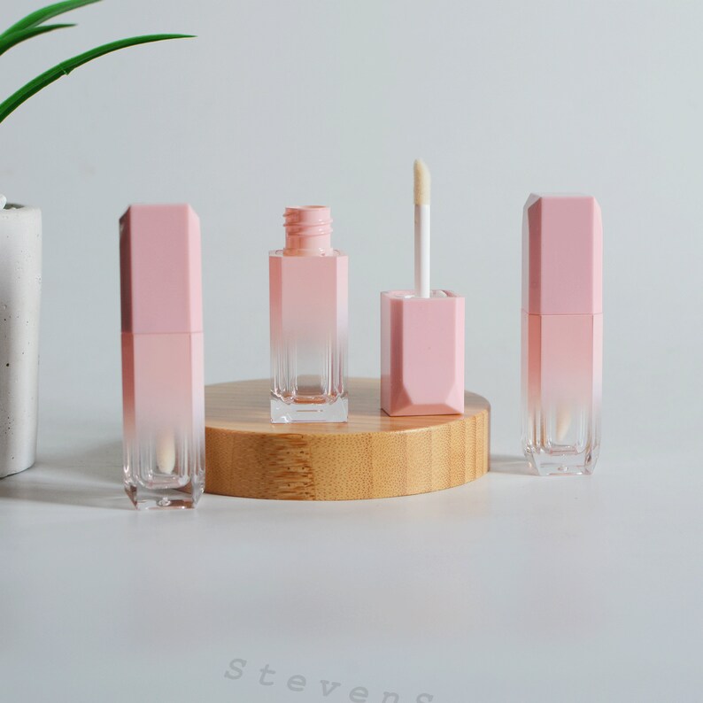 3ml Gradient Pink Lip Gloss Tubes Vials Lip Balm Bottles Container Lip ...