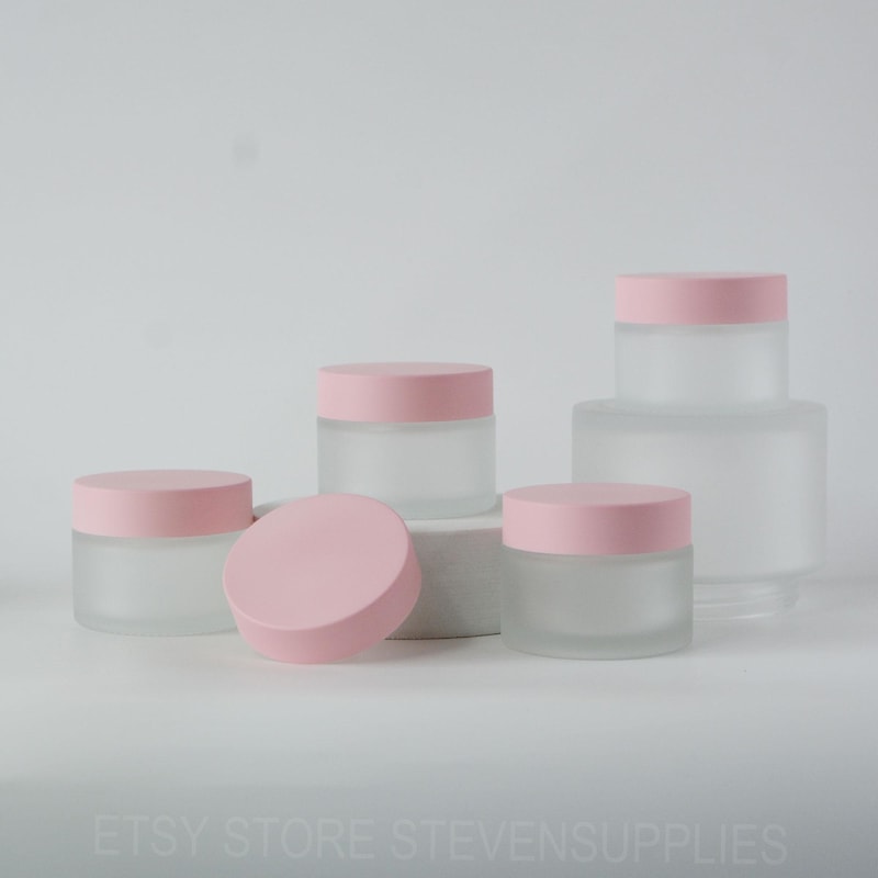 Empty Glass Cream Jar - Etsy
