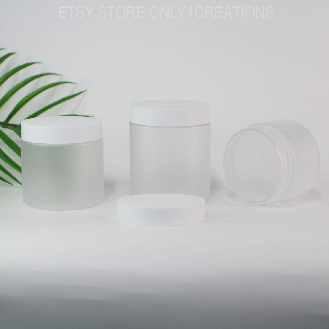 150g 200g 250g White Forsted Cream Jar,pet Container Body Butter Oil ...