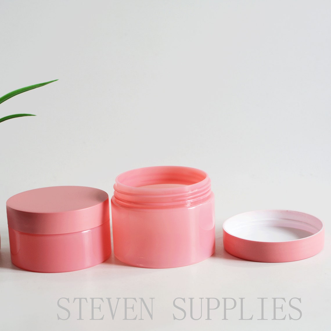 100g 150g 200g 250g Pink Plastic Cream Jars 1200pcs Cosmetic - Etsy