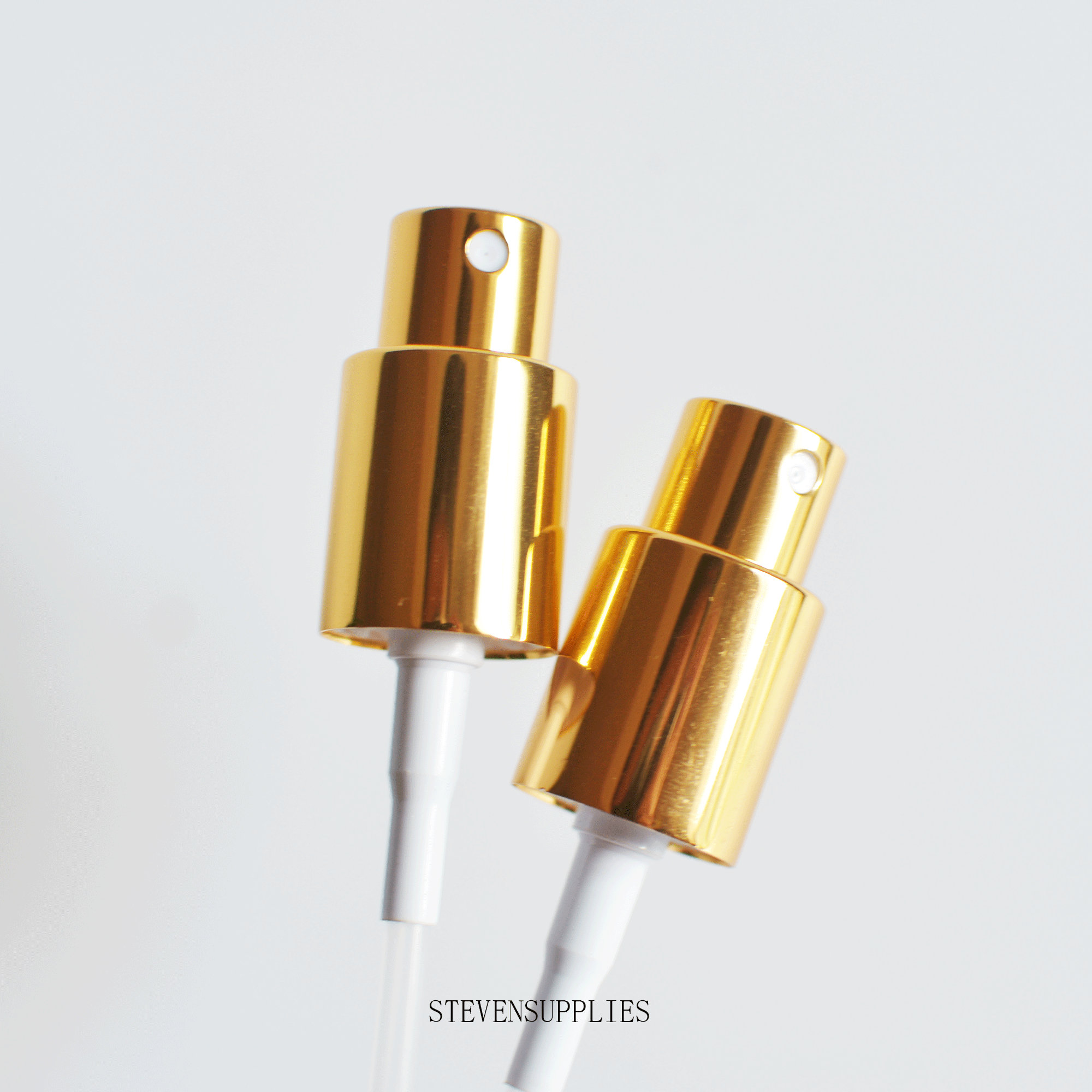 18/410 Dark Gold/ Light Gold Spray Pump Tops With Covers - Etsy