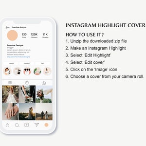 20 Wedding Instagram Highlights Cover Minimalist Instagram - Etsy