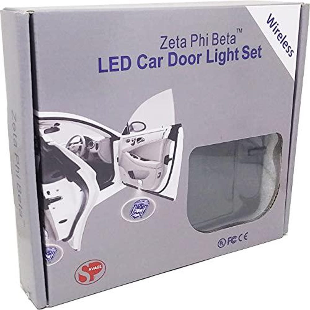 Zeta Phi Beta Crest LED Car Door Light Set – Officially Licensed (2 per ...