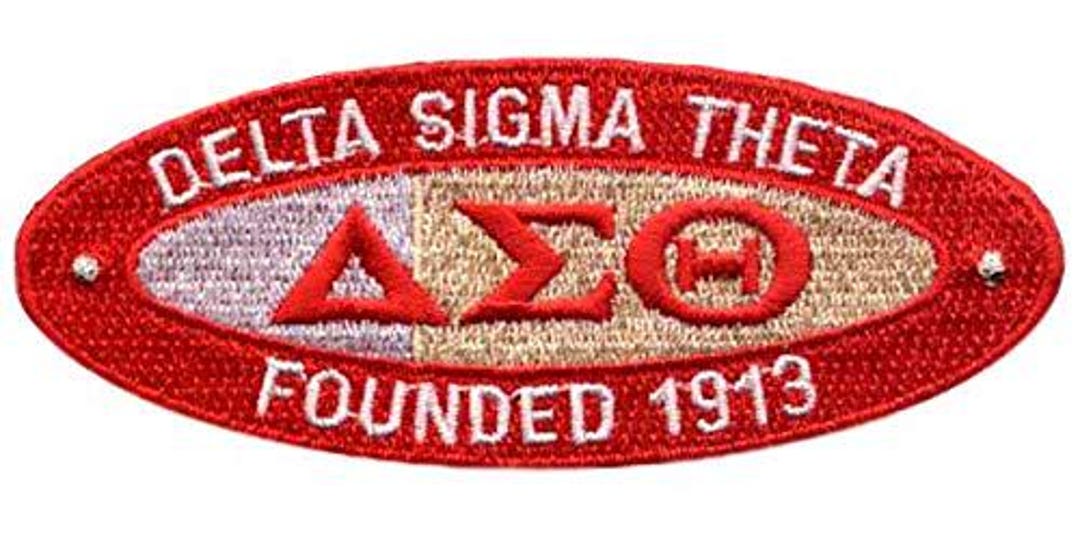 Delta Sigma Theta Oval Founder Emblem Patch 4"w - Etsy
