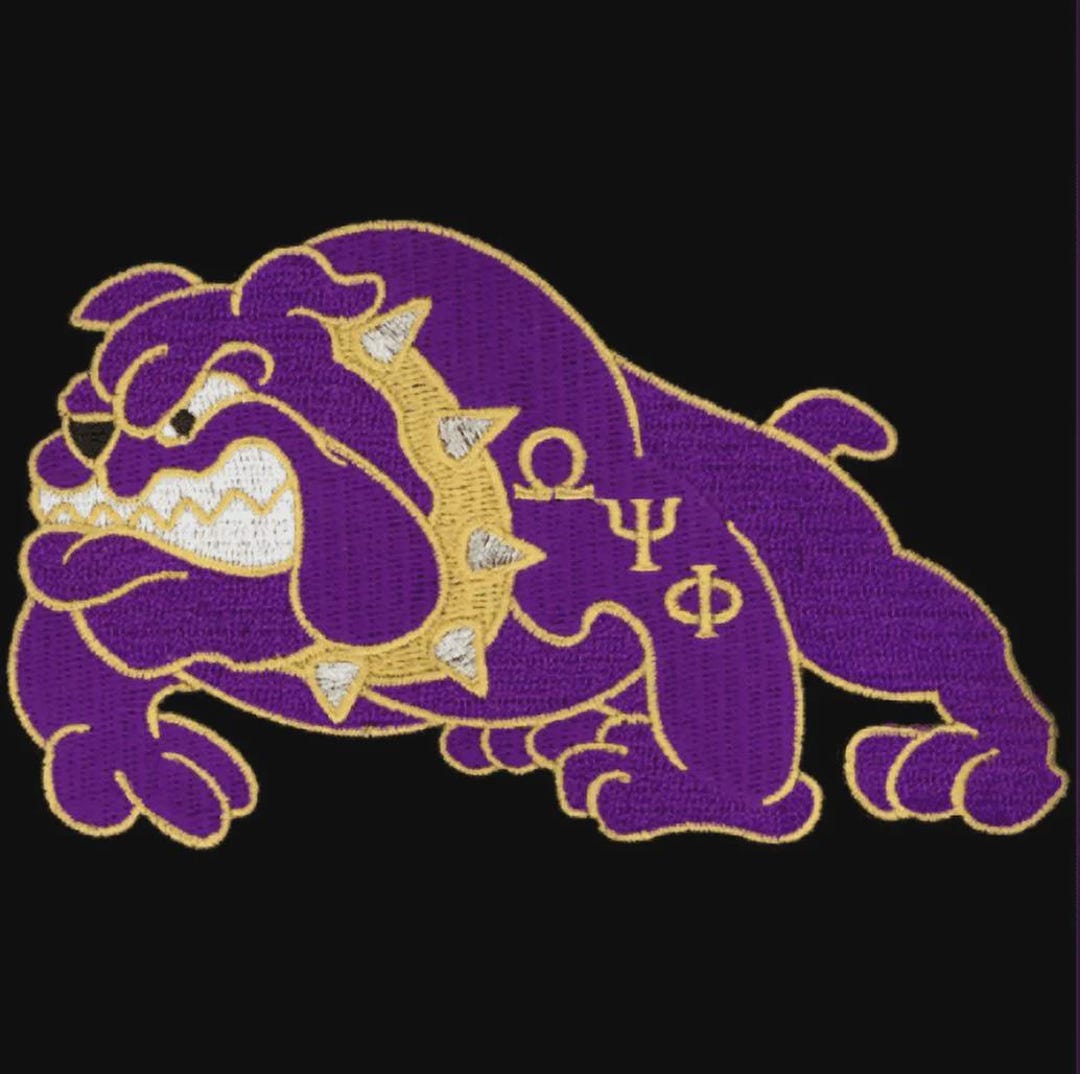 OPP 10 1/2" Bulldog Emblem W/heat Seal Backing - Etsy