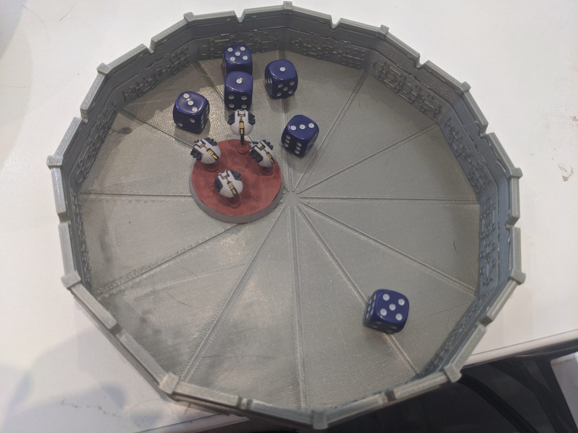 Necron Themed Dice Rolling Tray - Cathammer 40K (STL) - Etsy