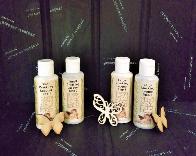 Crackle Medium - Crackle Effect Glaze - Two Step Application Crackle ...