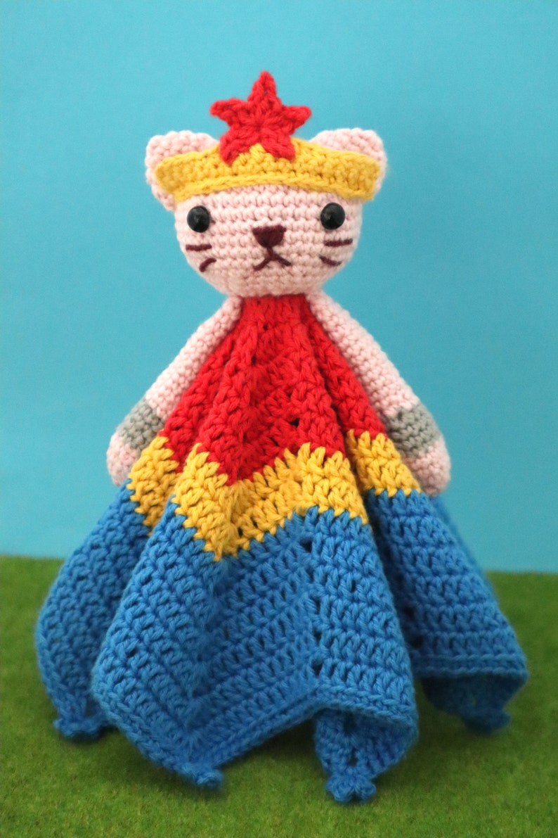 Doudou plat/Wonder Woman/chat/ patron au crochet / FICHIER PDF - Etsy ...
