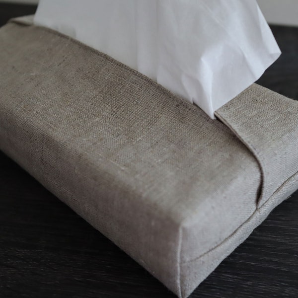 Linen Tissue Box Cover - Etsy