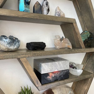 Custom Made to Order Hexagon Design 2-crystal Display Shelf - Etsy