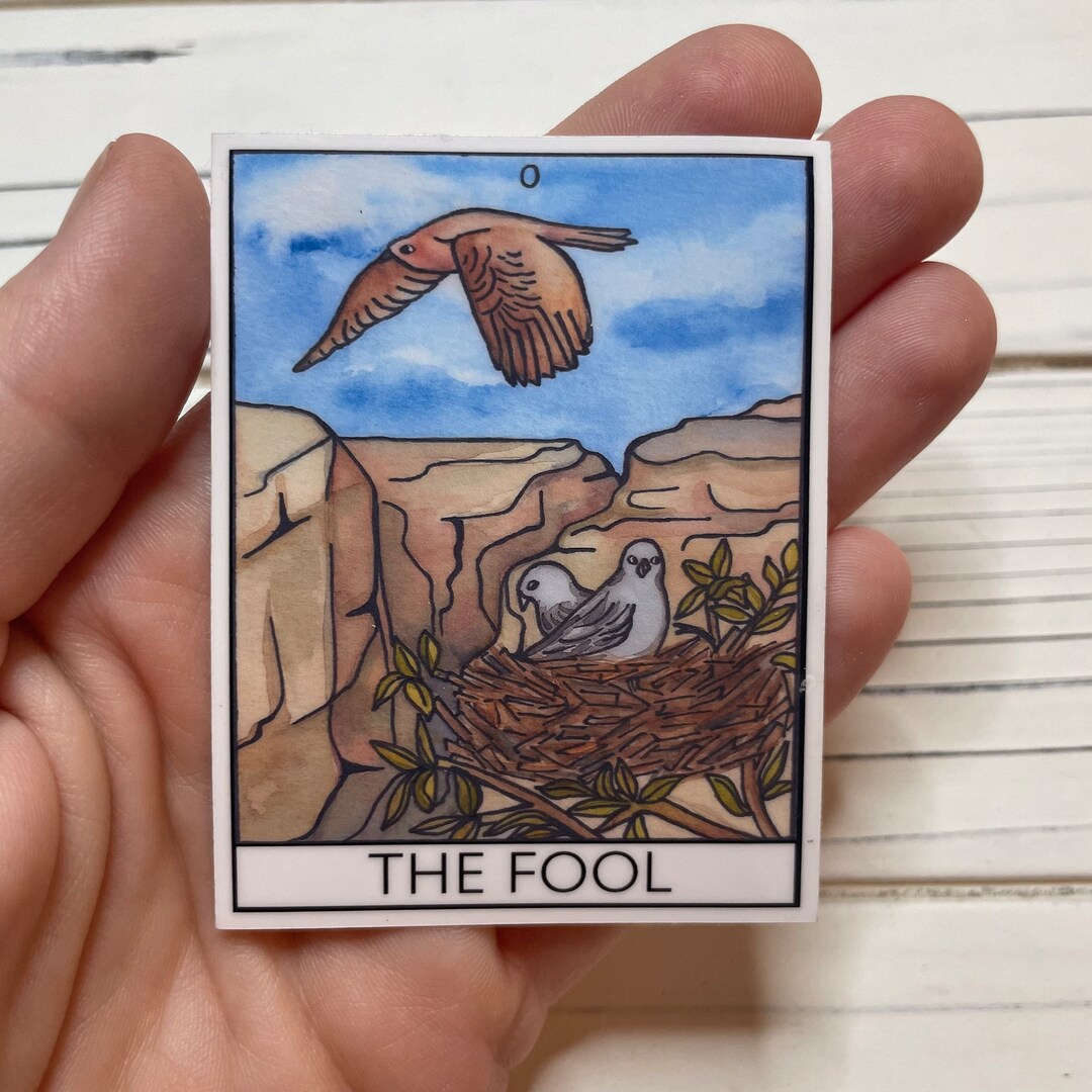 The Fool Tarot Card Vinyl Sticker Desert Lovers Tarot Decal Durable ...
