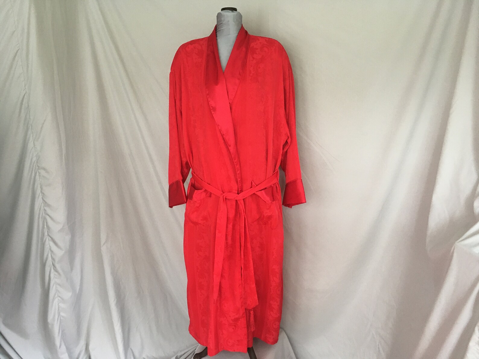 Silky red Victoria Secret robe heavy satin womens robe sexy | Etsy