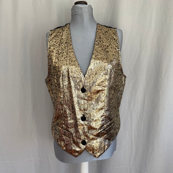 Gold Vest - Etsy