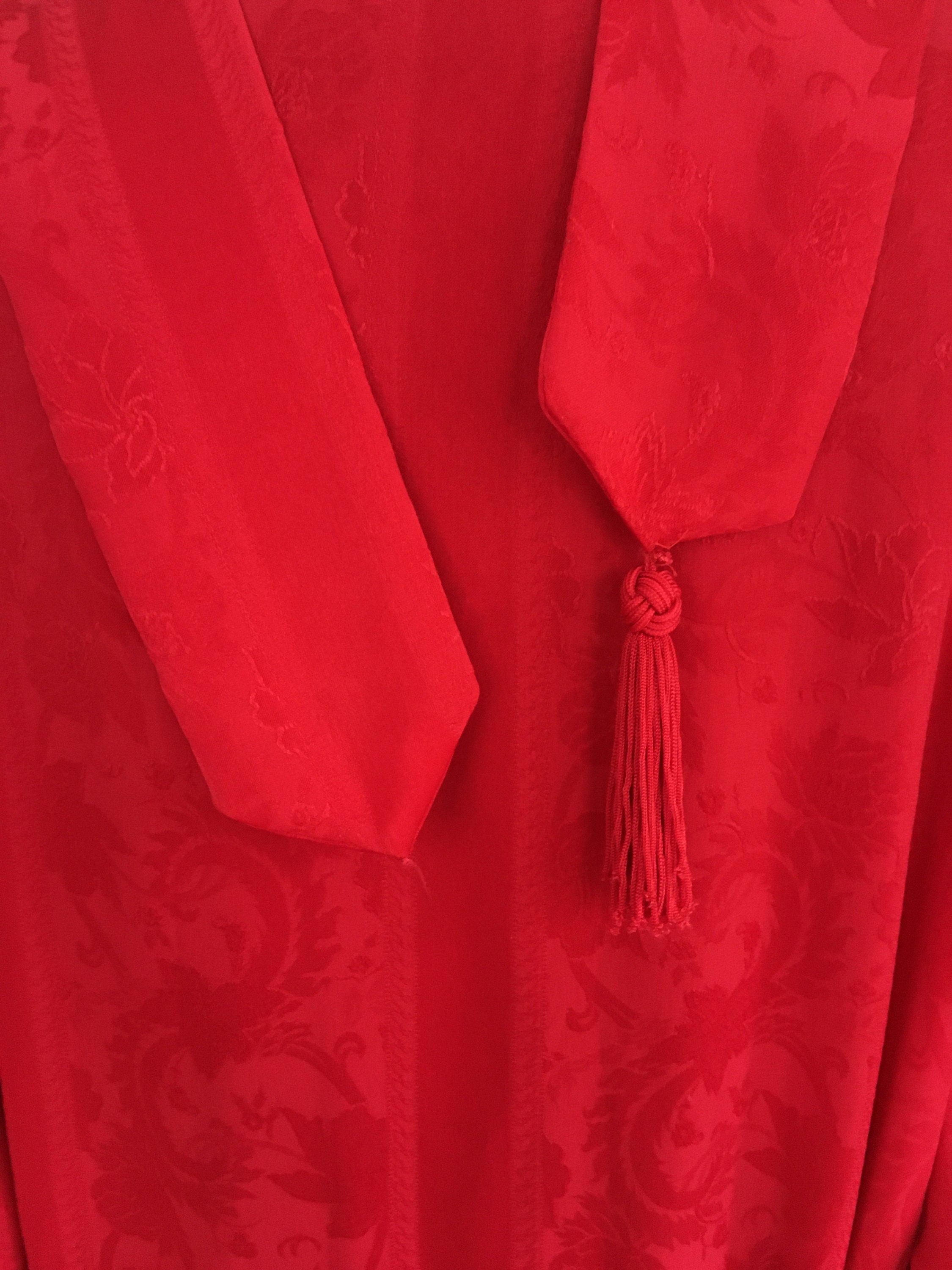 Silky red Victoria Secret robe heavy satin womens robe sexy | Etsy