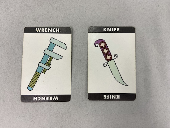 Clue Weapon Cards