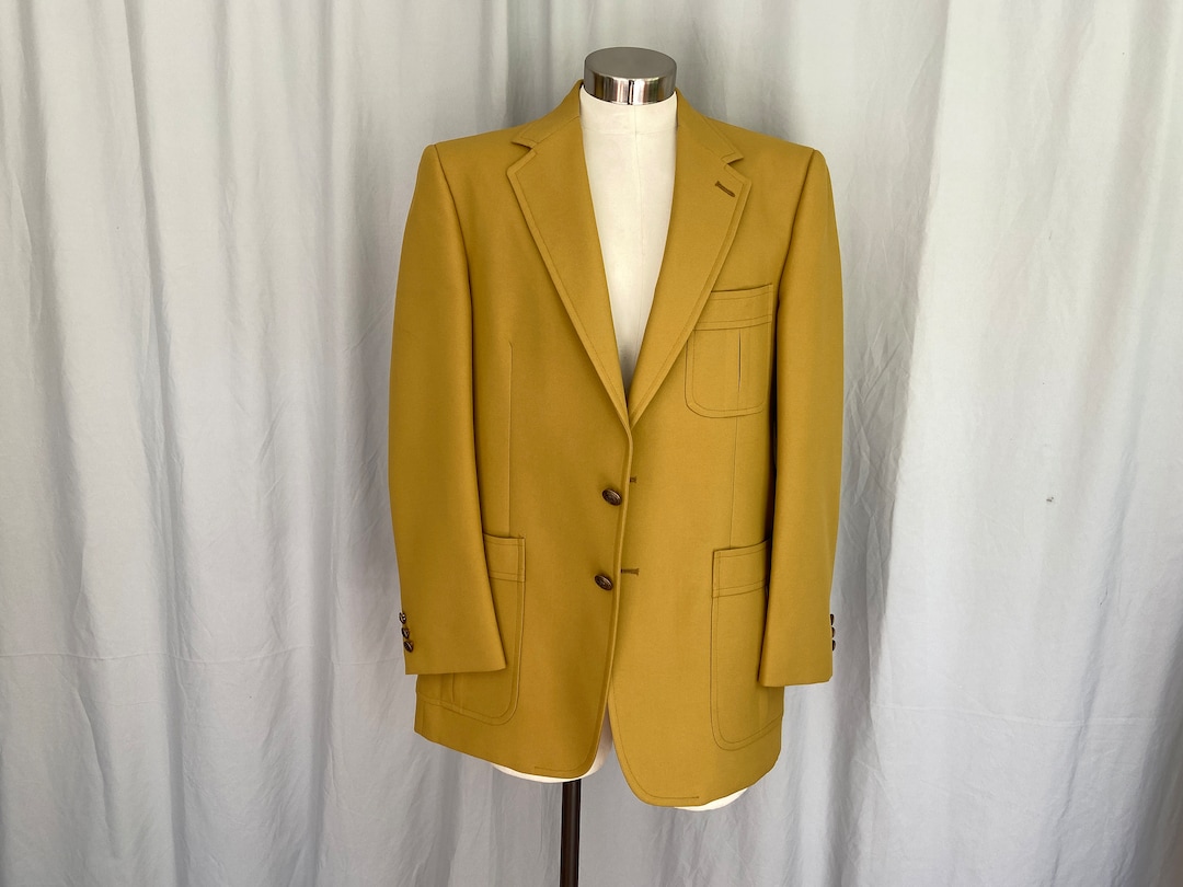 Gold Real Estate Blazer, Vintage Century 21 Sport Coat, 1960s / 1970s ...
