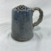 Blue Ceramic Parmesan Romano Cheese Shaker, Hand-thrown Kitchen Spice ...