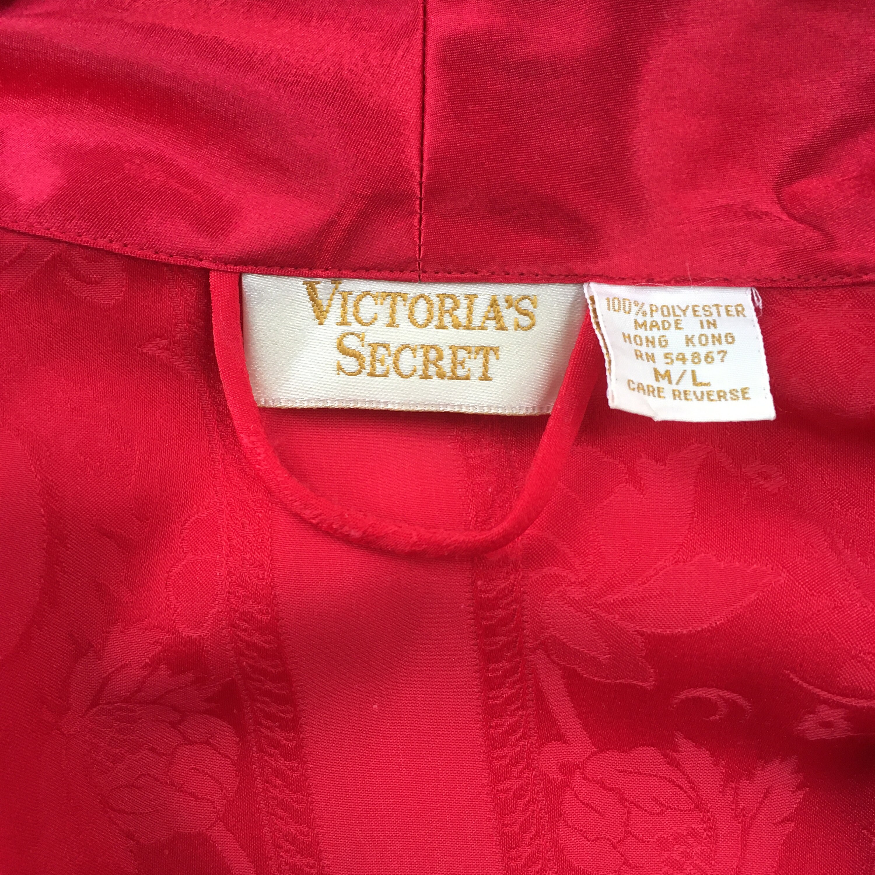 Silky red Victoria Secret robe heavy satin womens robe sexy | Etsy