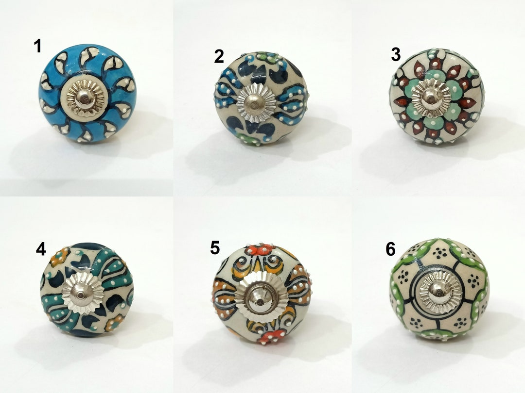 Emboss Ceramic Knobs Kitchen Cabinet Drawer Knobs Cupboard Knobs Hardware Knobs Cabinet Knobs ...
